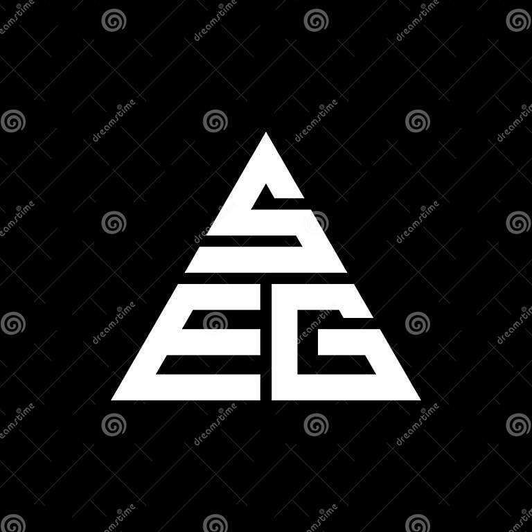 SEG Triangle Letter Logo Design with Triangle Shape. SEG Triangle Logo ...