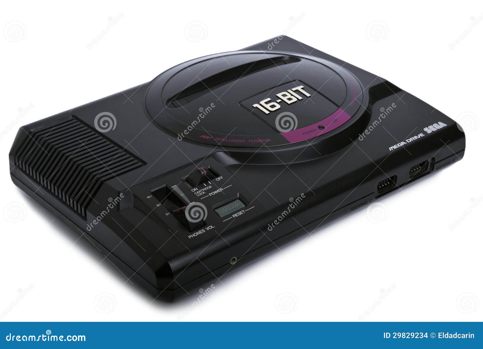 Isolated Sega Mega Drive Game Console Editorial Stock Image - Image of ...