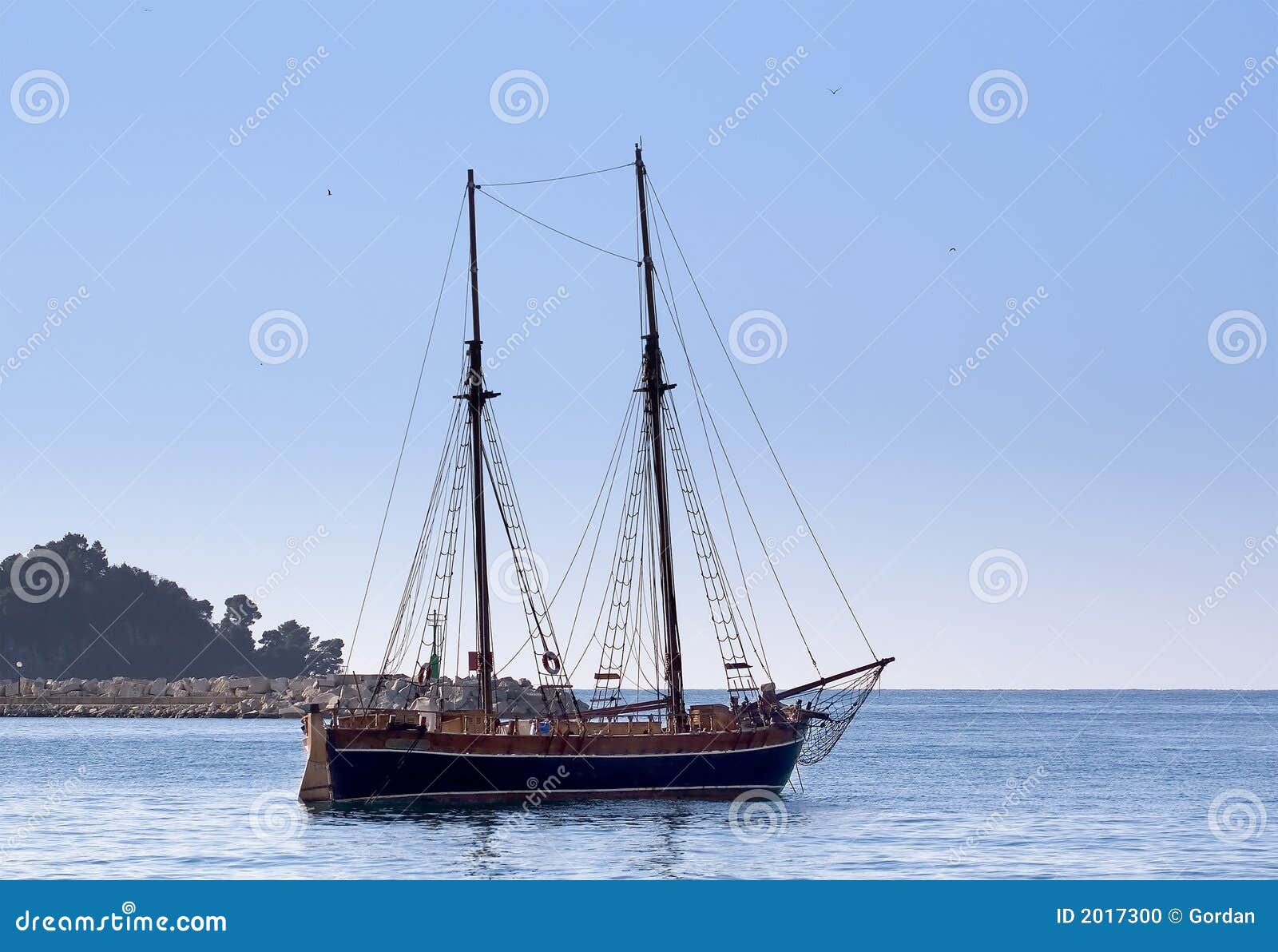 Segelboot stockfoto. Bild von meer, adria, ozean, schwimmen - 2017300