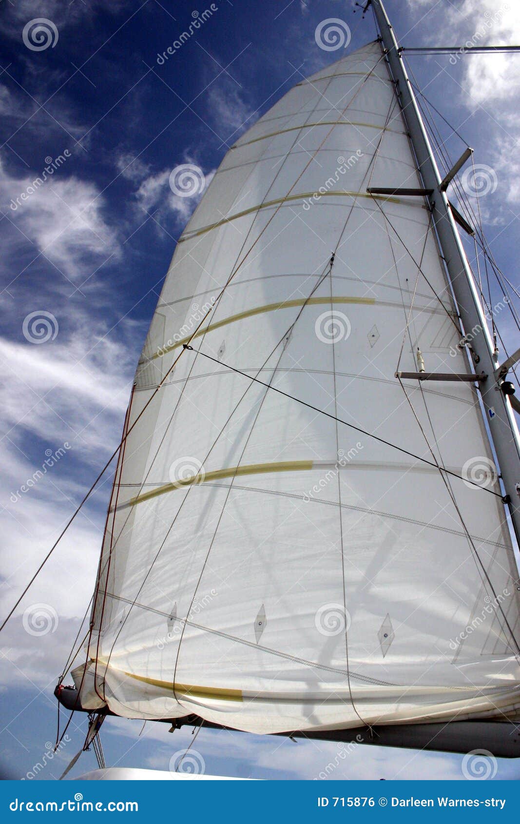 Segelboot-Segel stockfoto. Bild von sport, segeln, feiertag - 715876