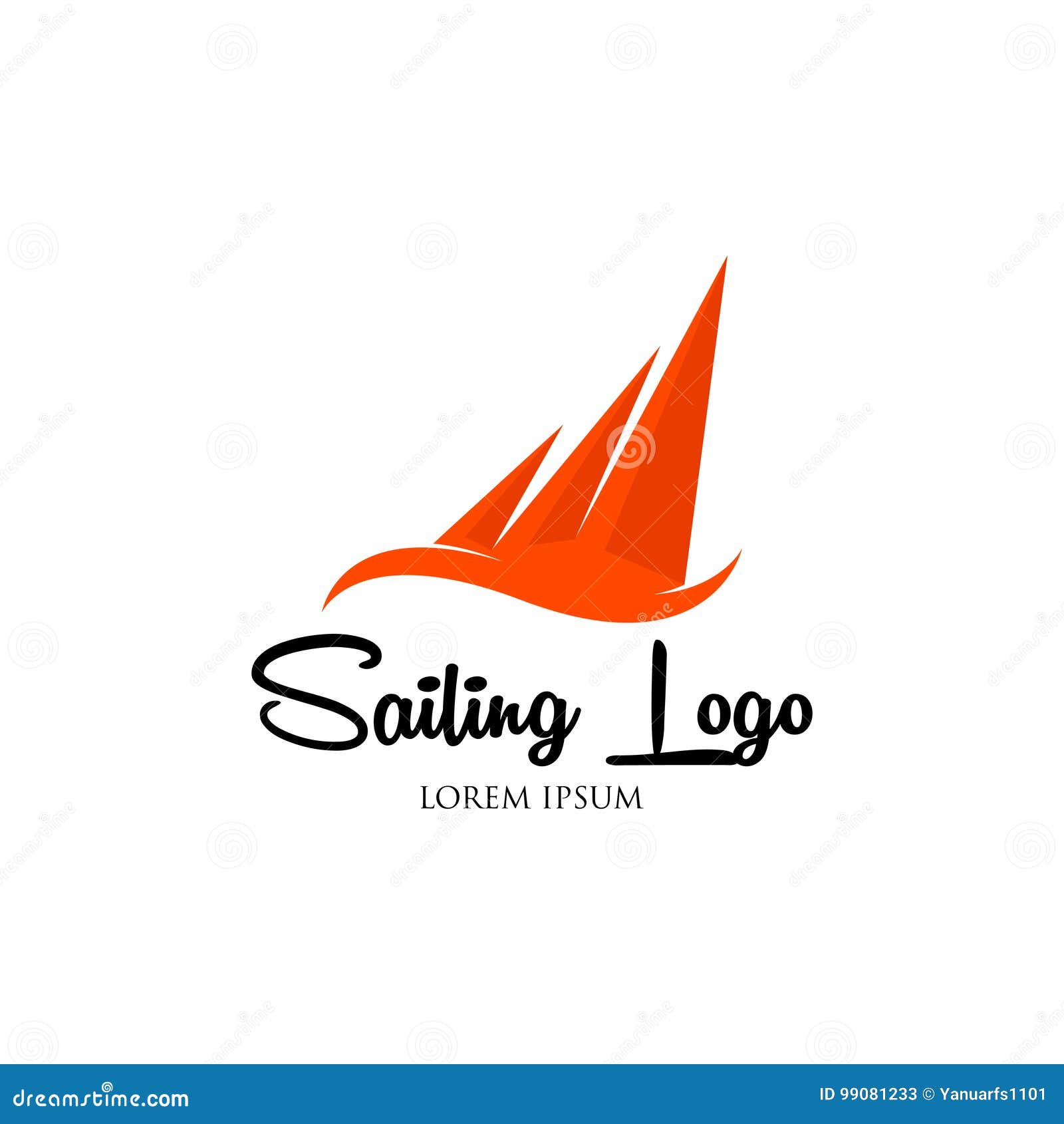 Segeln Logo Vector vektor abbildung. Illustration von meer - 99081233