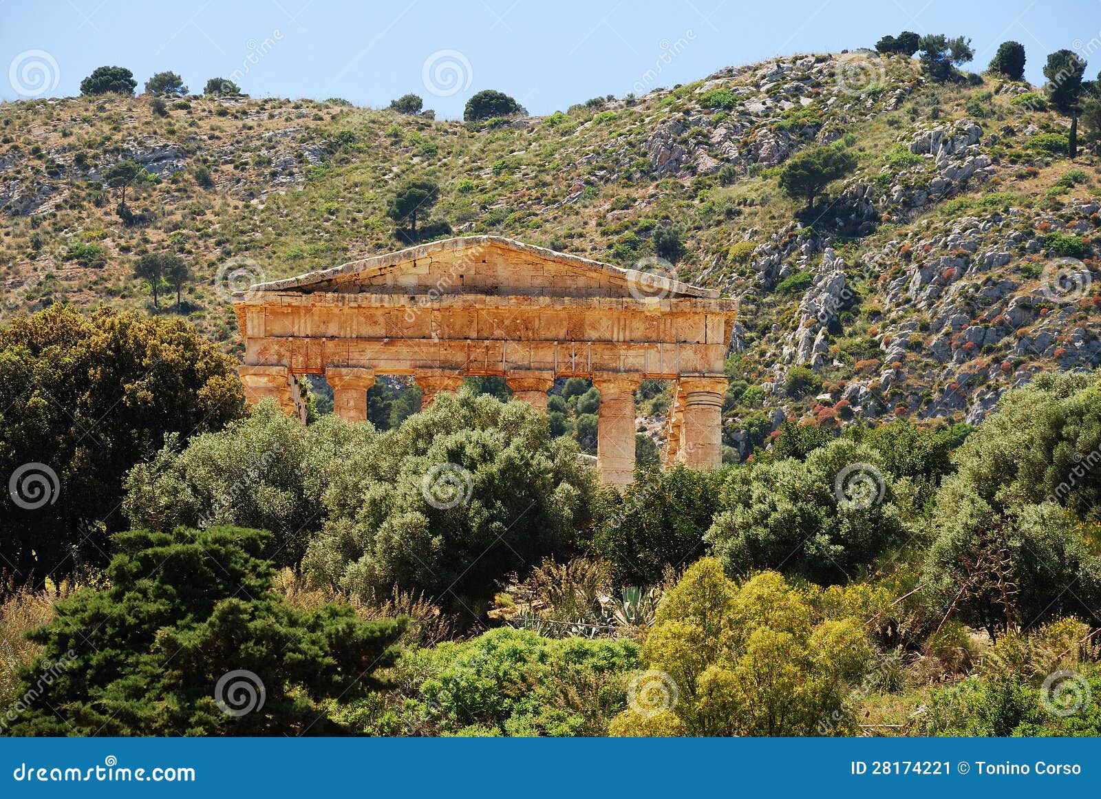 Segesta (Sicily) stock image. Image of mediterranean - 28174221