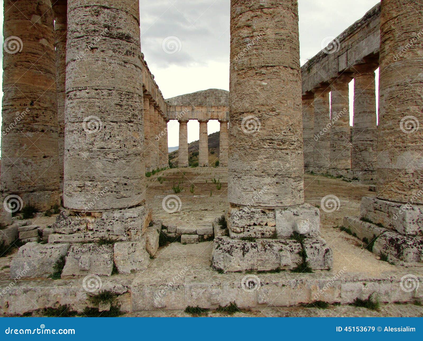 Segesta Temple stock image. Image of ancient, location - 45153679