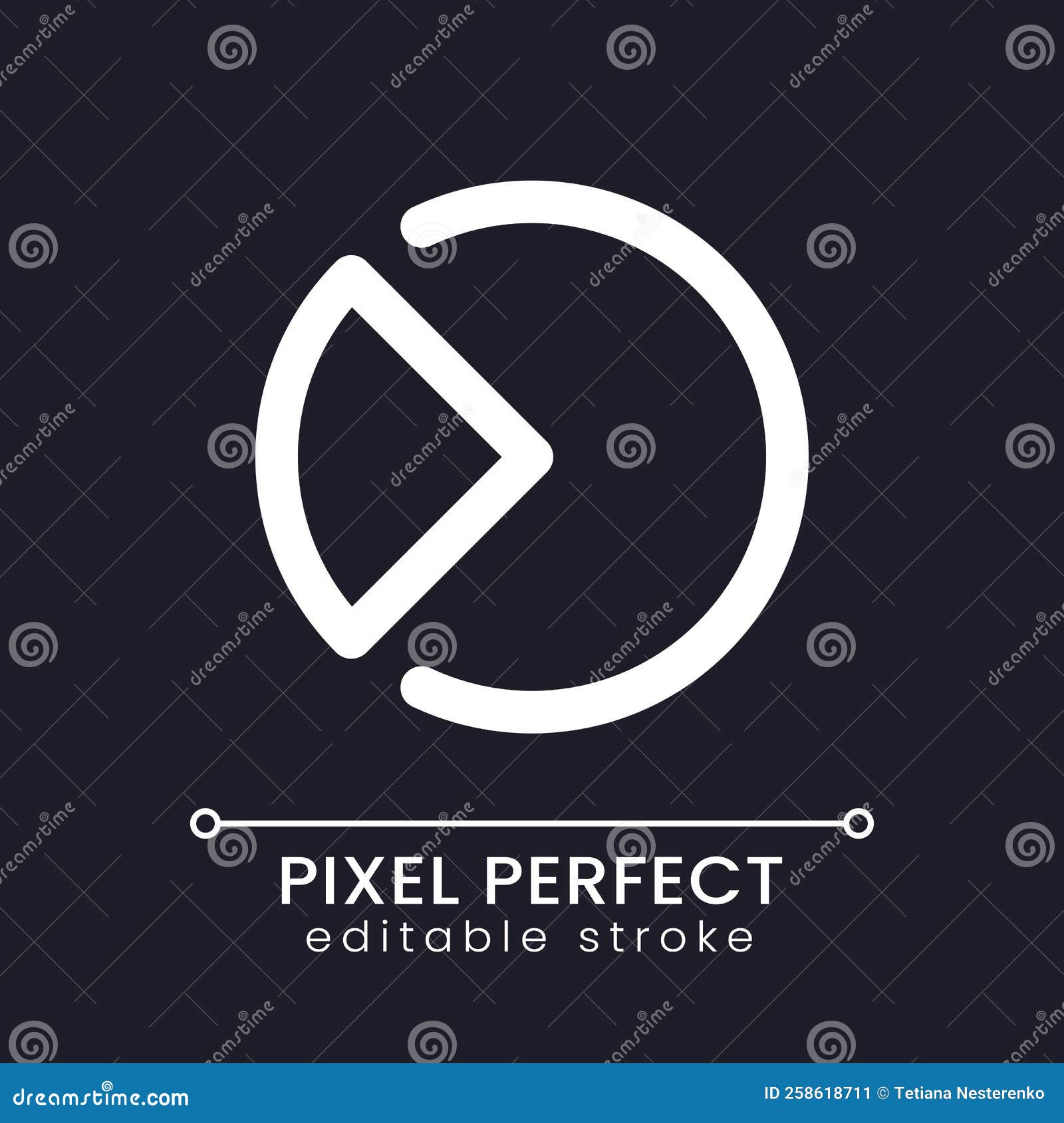 Segment Chart Pixel Perfect Gradient Linear Ui Icon Vector Illustration ... Segment Chart Pixel Perfect Gradient Linear Ui Icon Vector Illustration ...