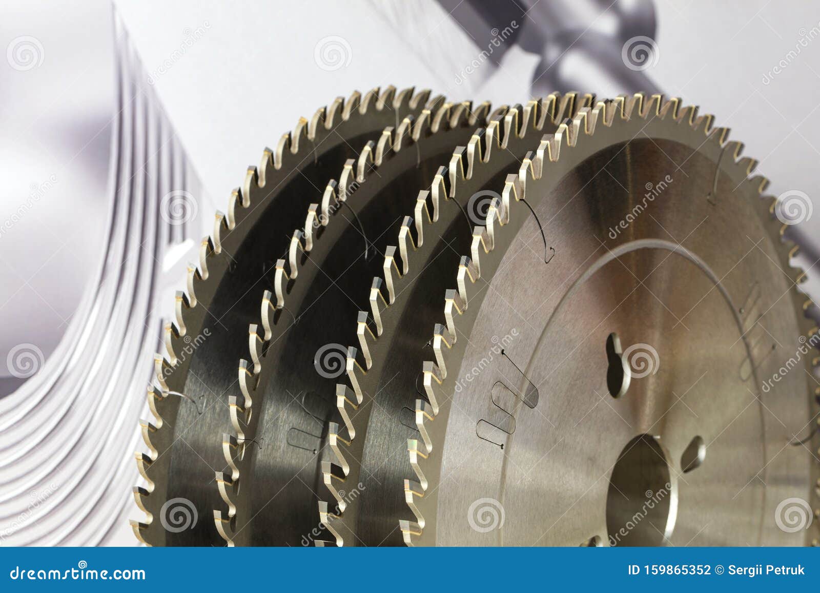 Segment of Circular Saws for Cutting Wood Closeup Stock Photo - Image ...