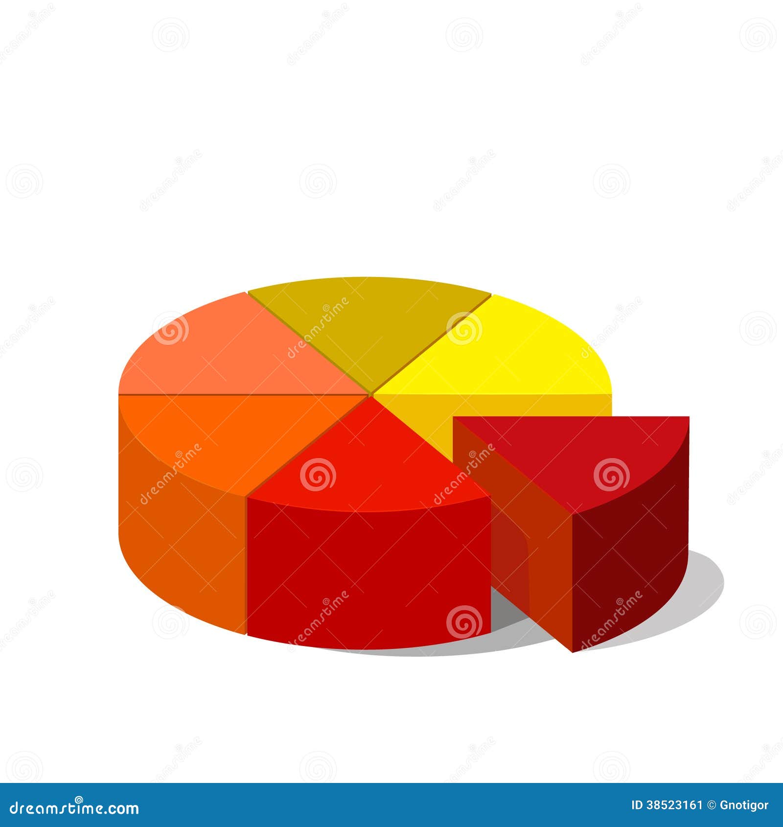 Segment color wheel stock vector. Illustration of palette - 38523161