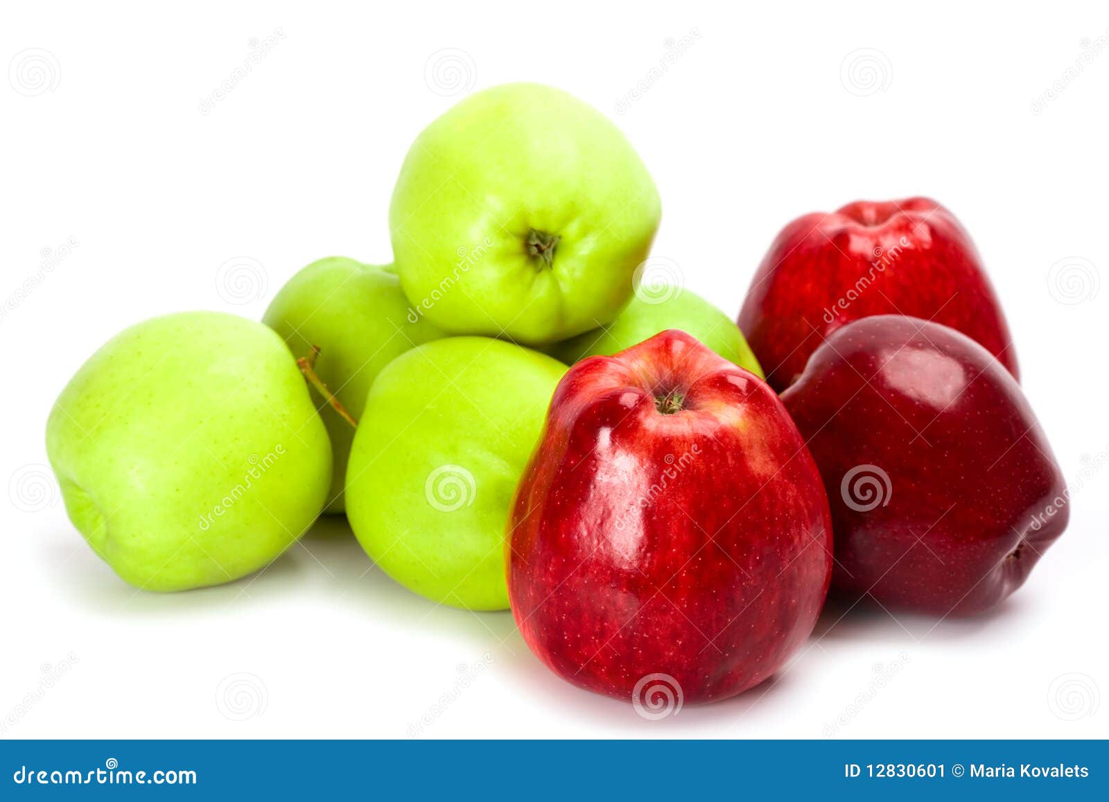 Segment De M?moire Des Pommes Vertes Et Rouges Image stock - Image du ...