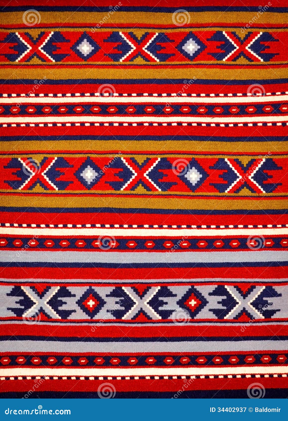 Segment of Hand-woven Carpets Stock Image - Image of white, cotton ...