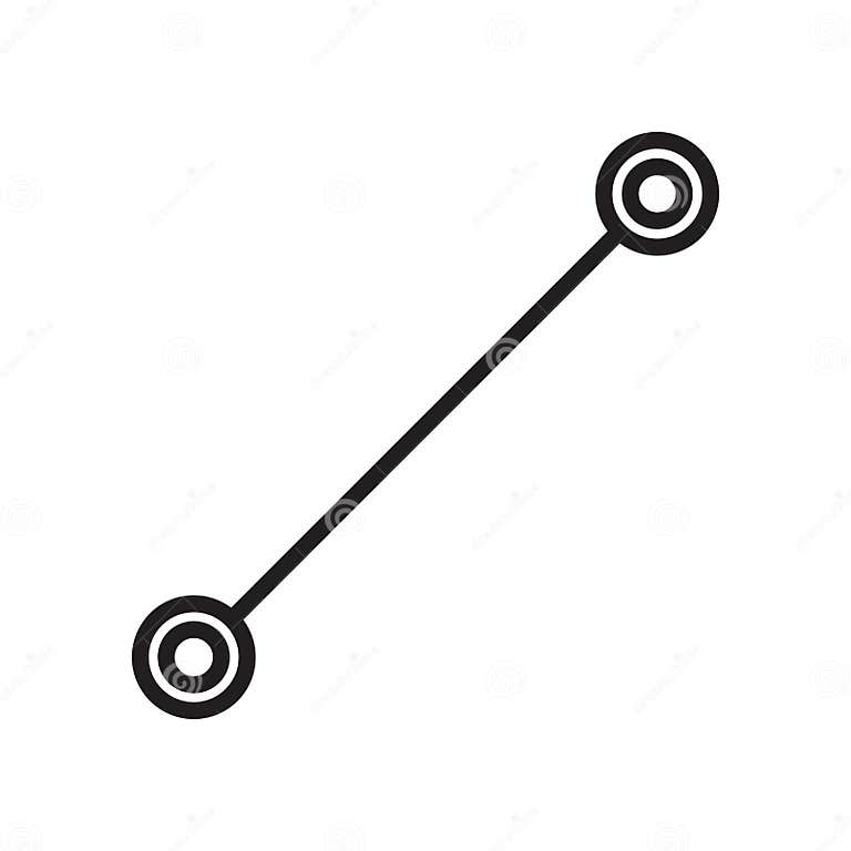 Segment Icon Vector Sign and Symbol Isolated on White Background Stock ...