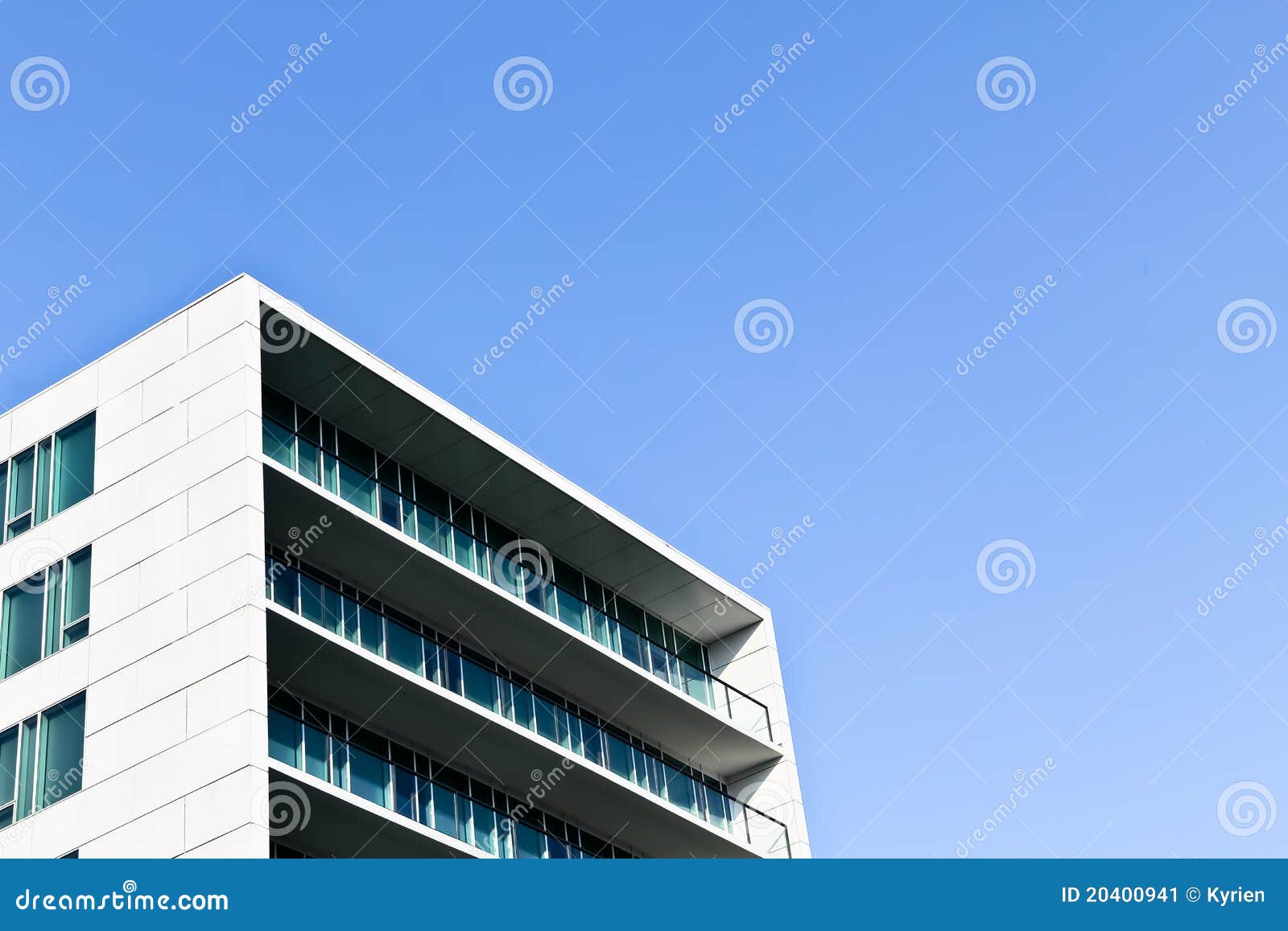 Segment of a Modern Building Stock Image - Image of business, abstract ...