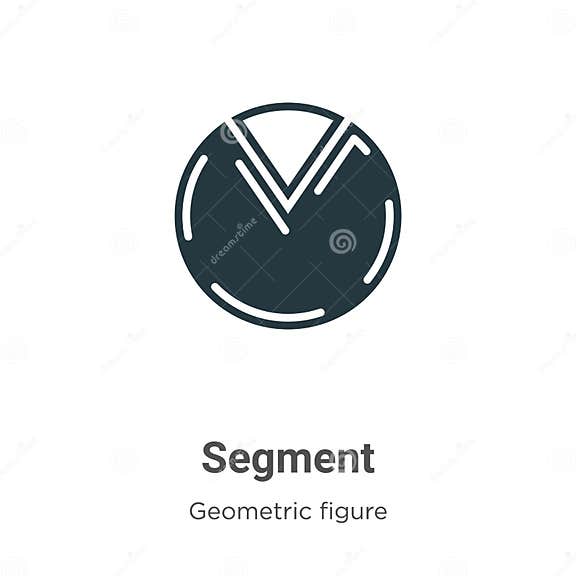 Segment Vector Icon on White Background. Flat Vector Segment Icon ...