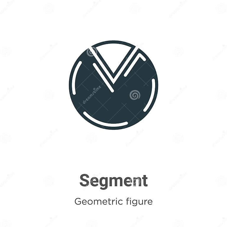 Segment Vector Icon on White Background. Flat Vector Segment Icon ...