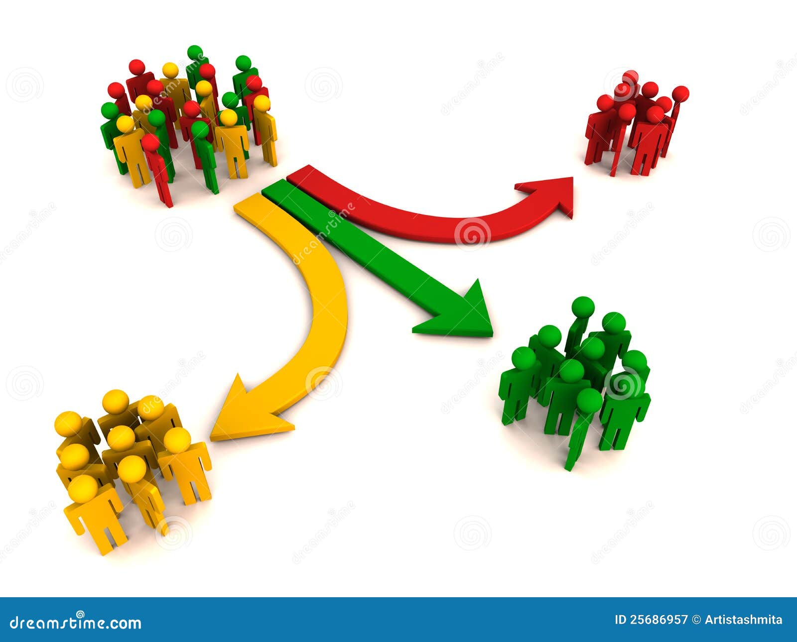 Segmentación O Segregación De Cliente Stock de ilustración ...