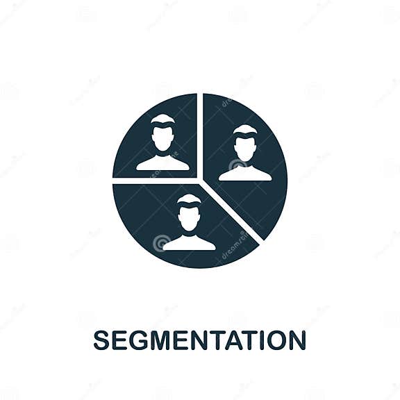 Segmentation Icon. Monochrome Simple Customer Relationship Icon for ...