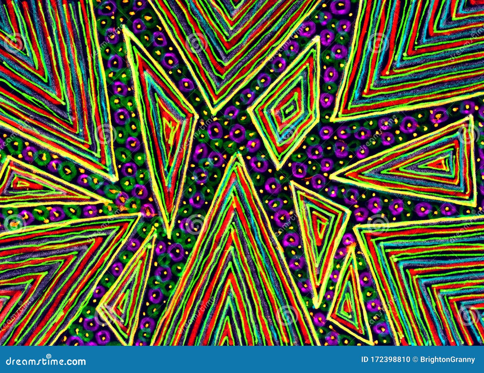A Segmented Abstract Patterned Background. Stock Illustration ...