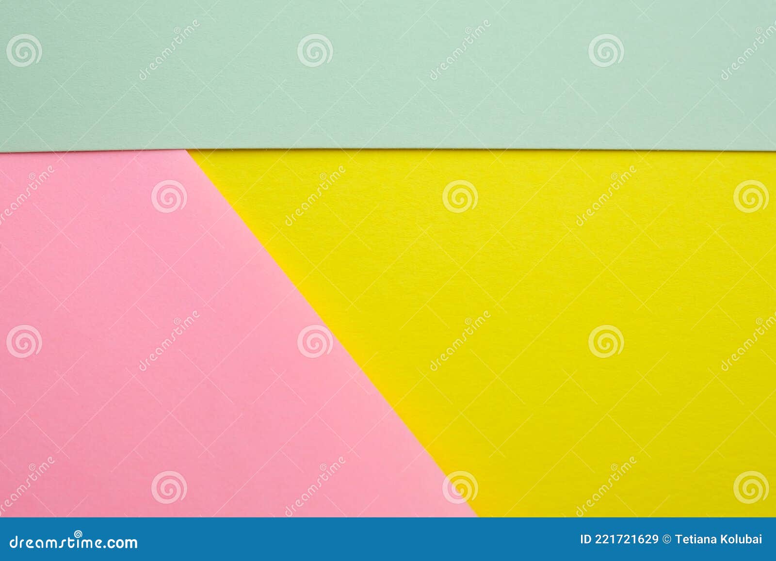 Segmented Background of Green, Yellow and Pink. Stock Image - Image of ...