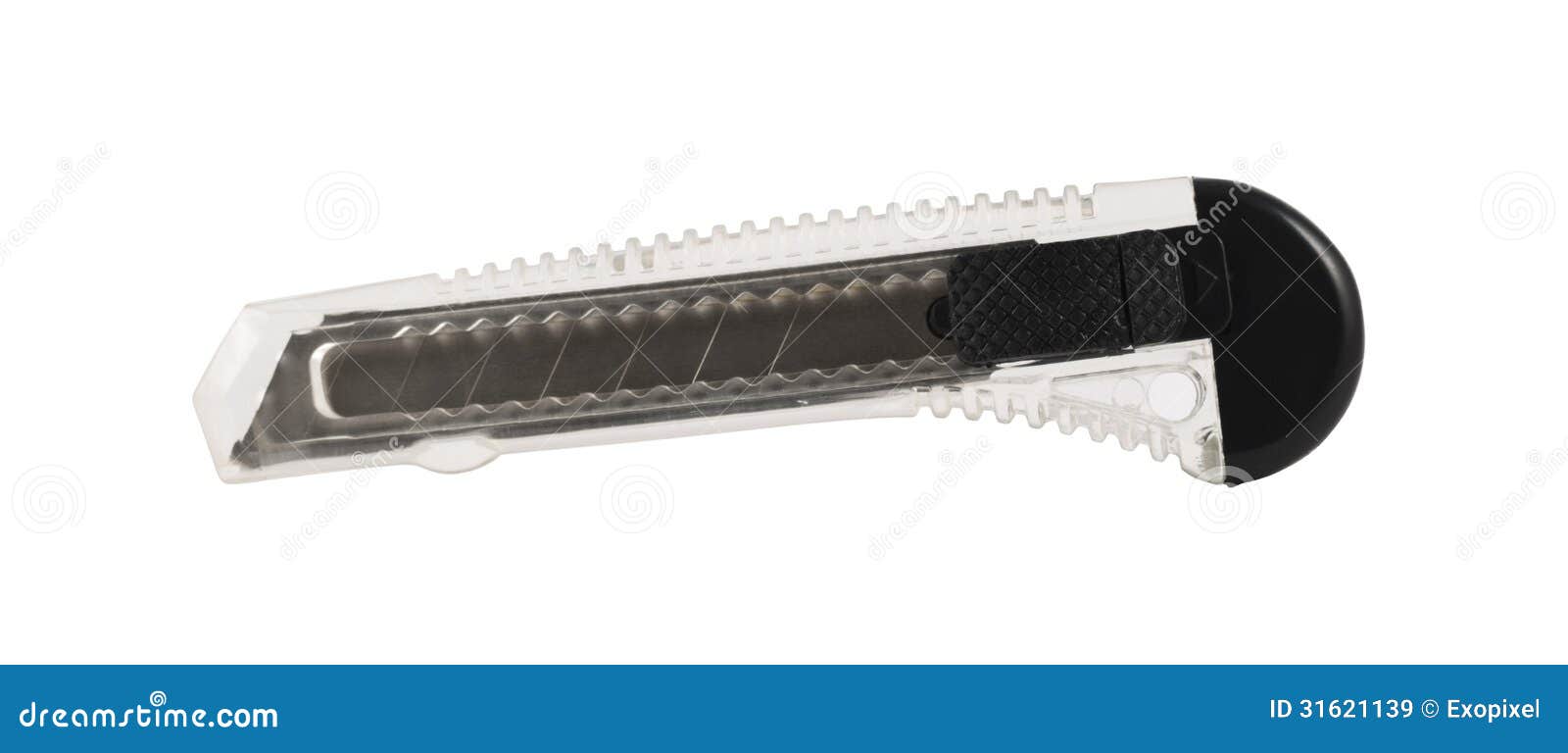 Segmented Blade Utility Knife Isolated Stock Image - Image of plastic ...