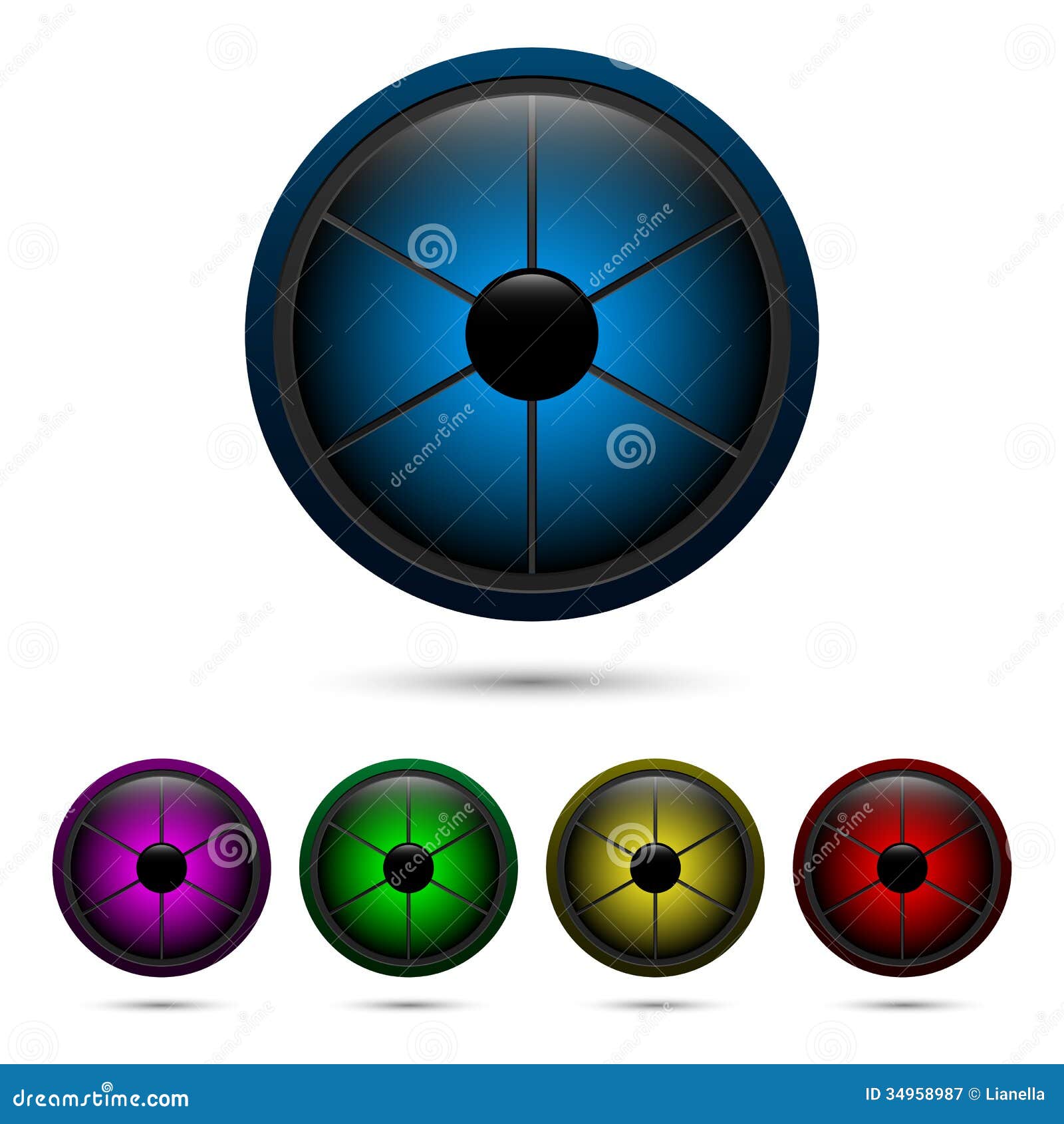 Segmented buttons stock vector. Illustration of progress - 34958987