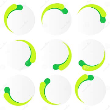 Segmented Circle, Circular Preloader, Buffer and Progress Bar. Completion, Progression, Stage ...
