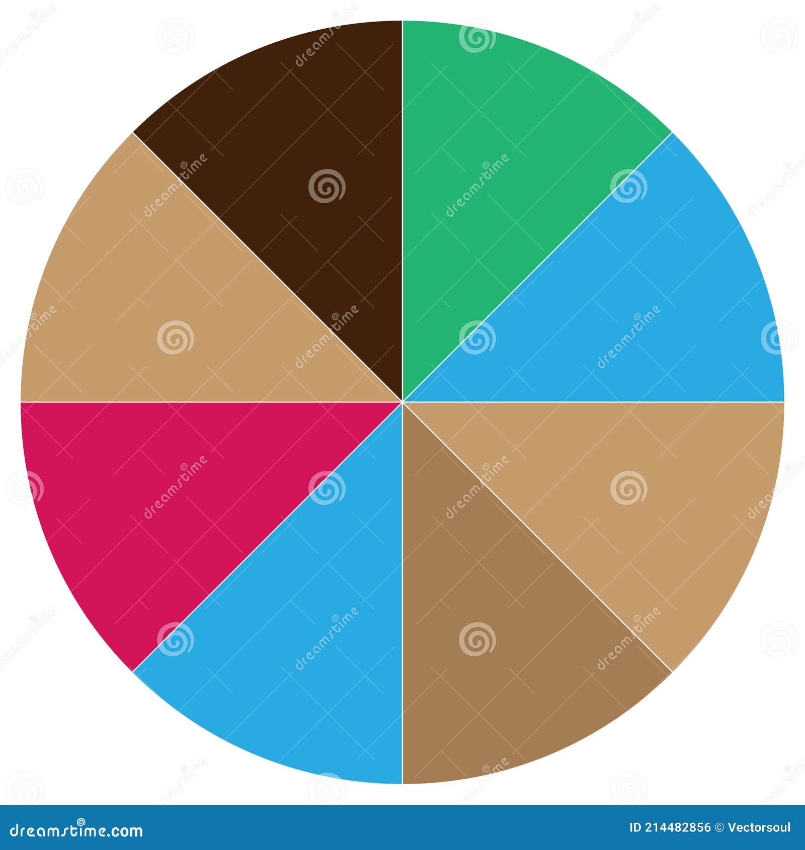 Segmented Circle Pie Graph, Pie Chart Infographics, Presentation ...