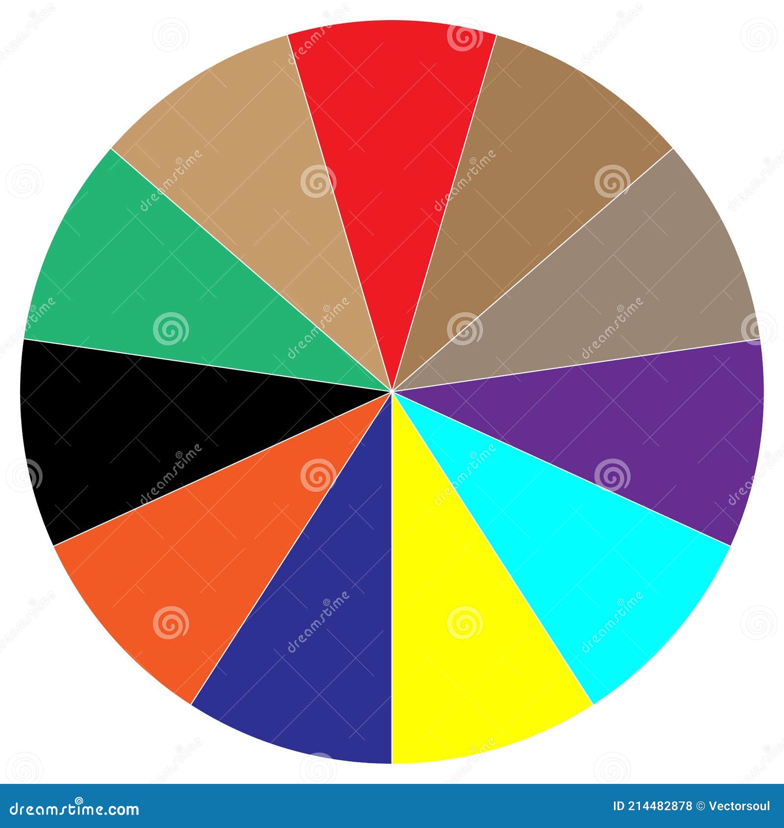 Segmented Circle Pie Graph, Pie Chart Infographics, Presentation ...