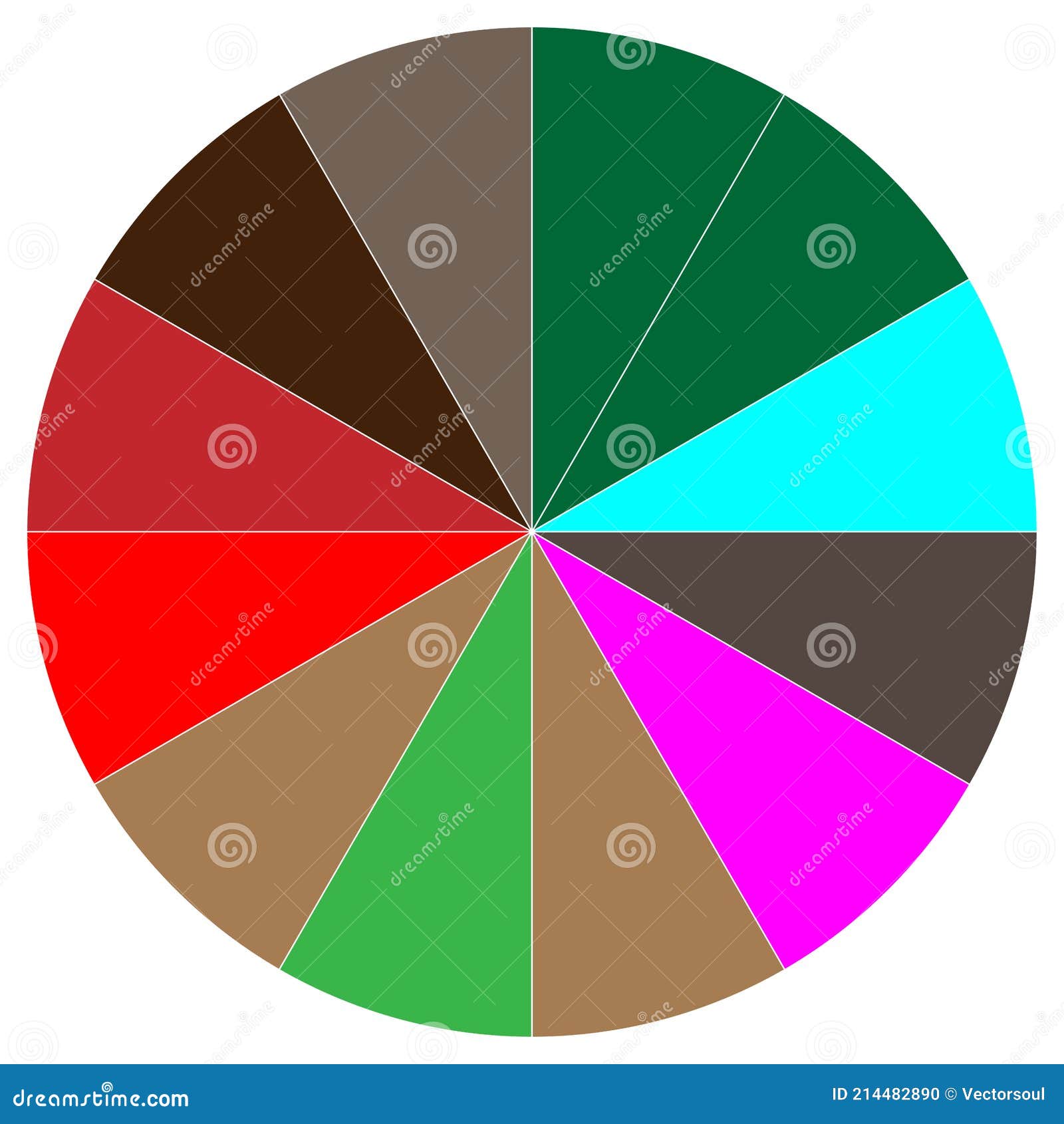 Segmented Circle Pie Graph, Pie Chart Infographics, Presentation ...