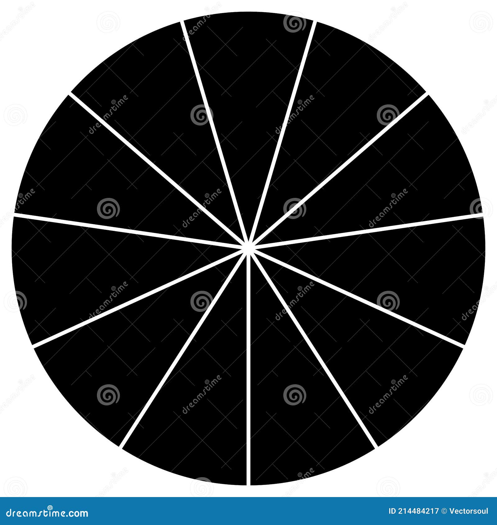 Segmented Circle Pie Graph, Pie Chart Infographics, Presentation ...