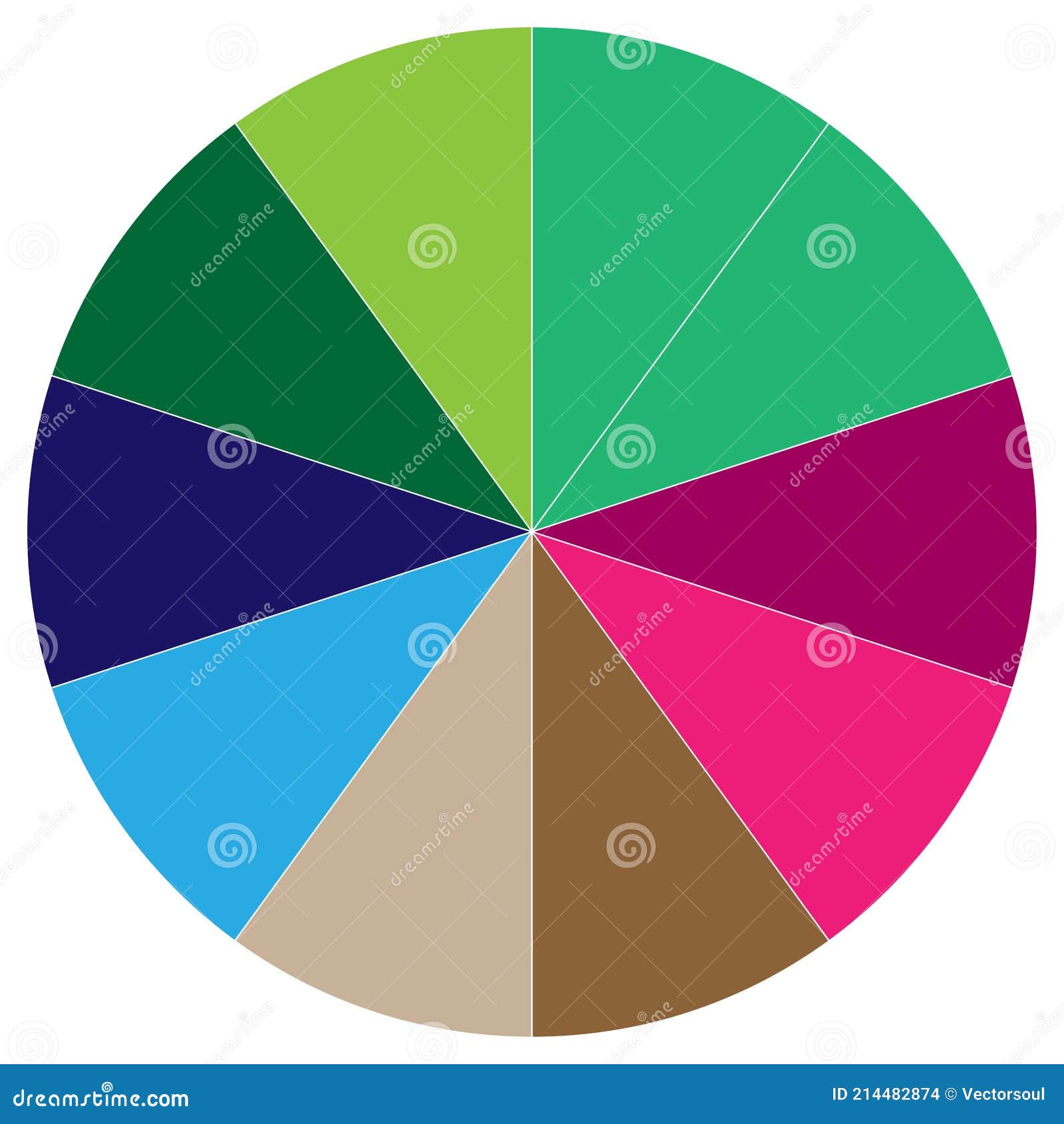 Segmented Circle Pie Graph, Pie Chart Infographics, Presentation ...