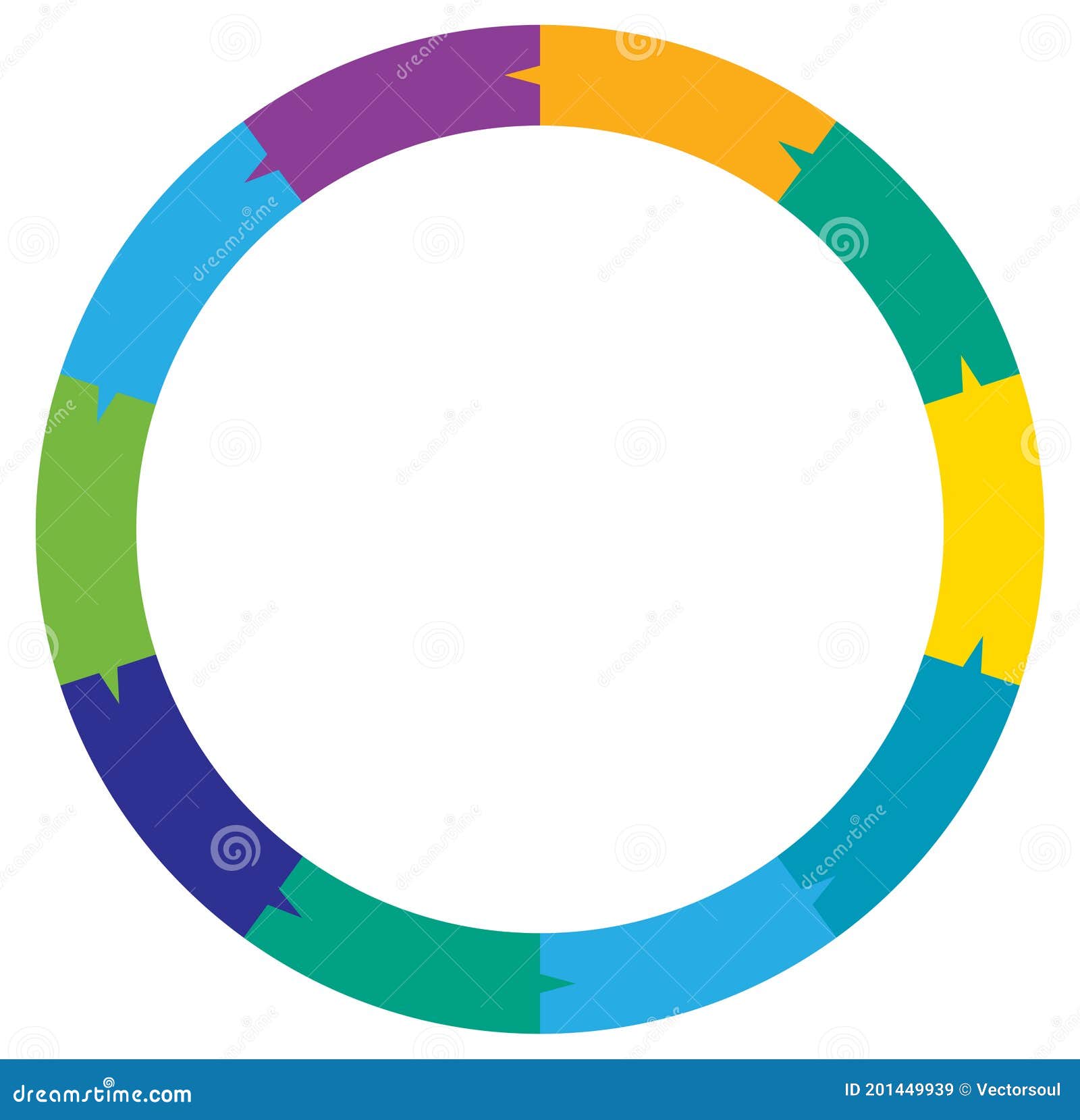 Segmented Circle(s) from 2 To 20 Parts. Circular Pie-chart, Pie-graph ...