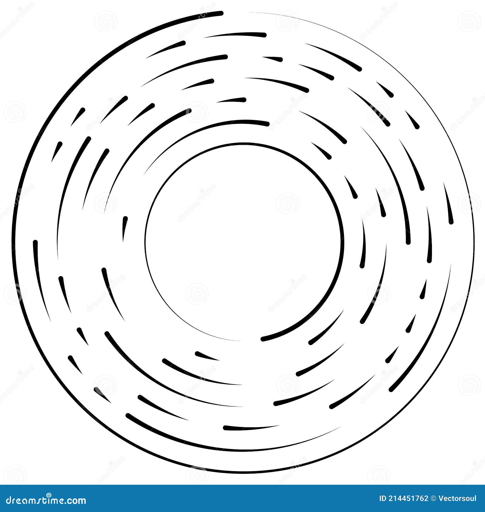 Segmented Circular, Concentric Circle Element Stock Vector ...