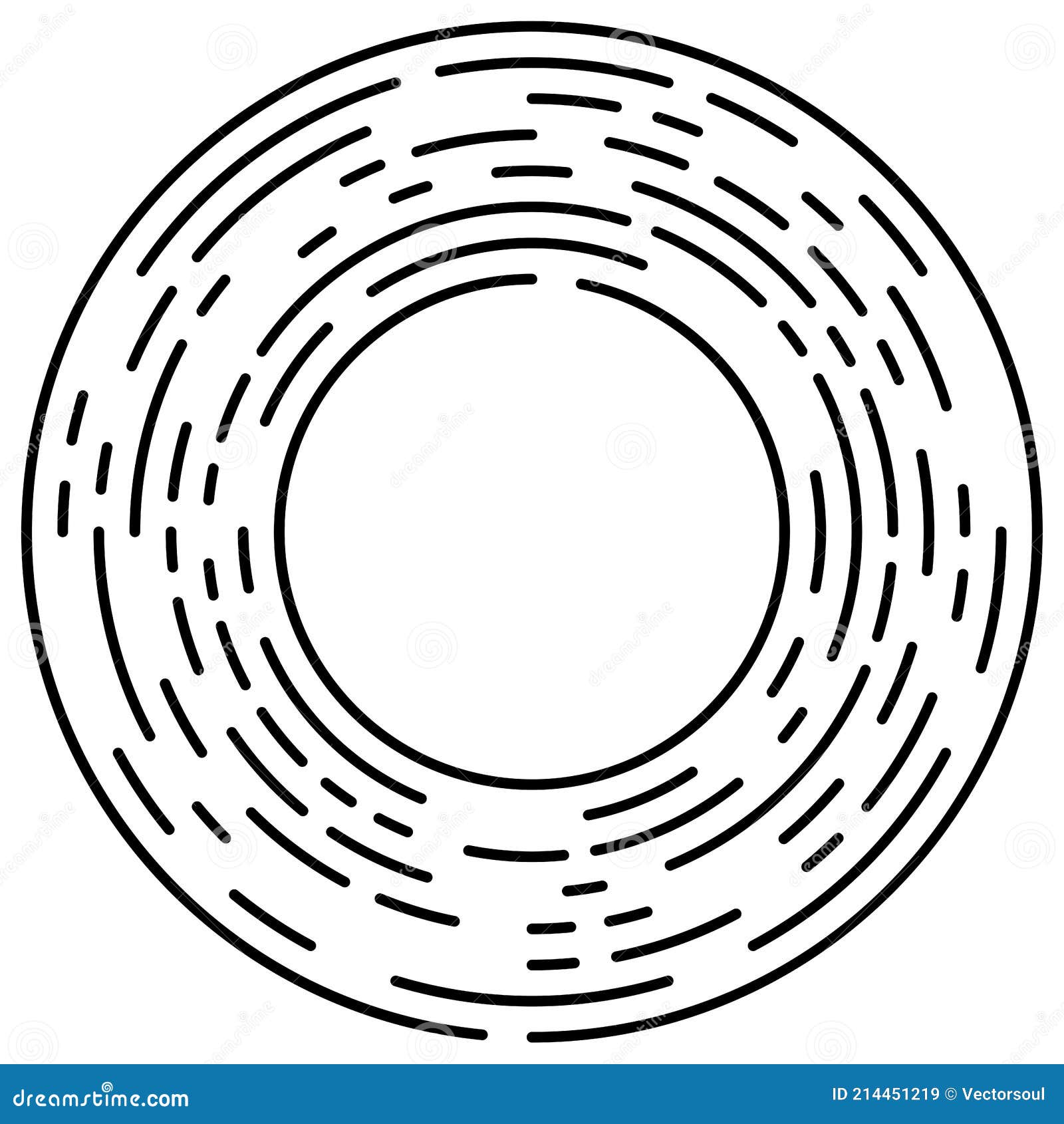 Segmented Circular, Concentric Circle Element Stock Vector ...