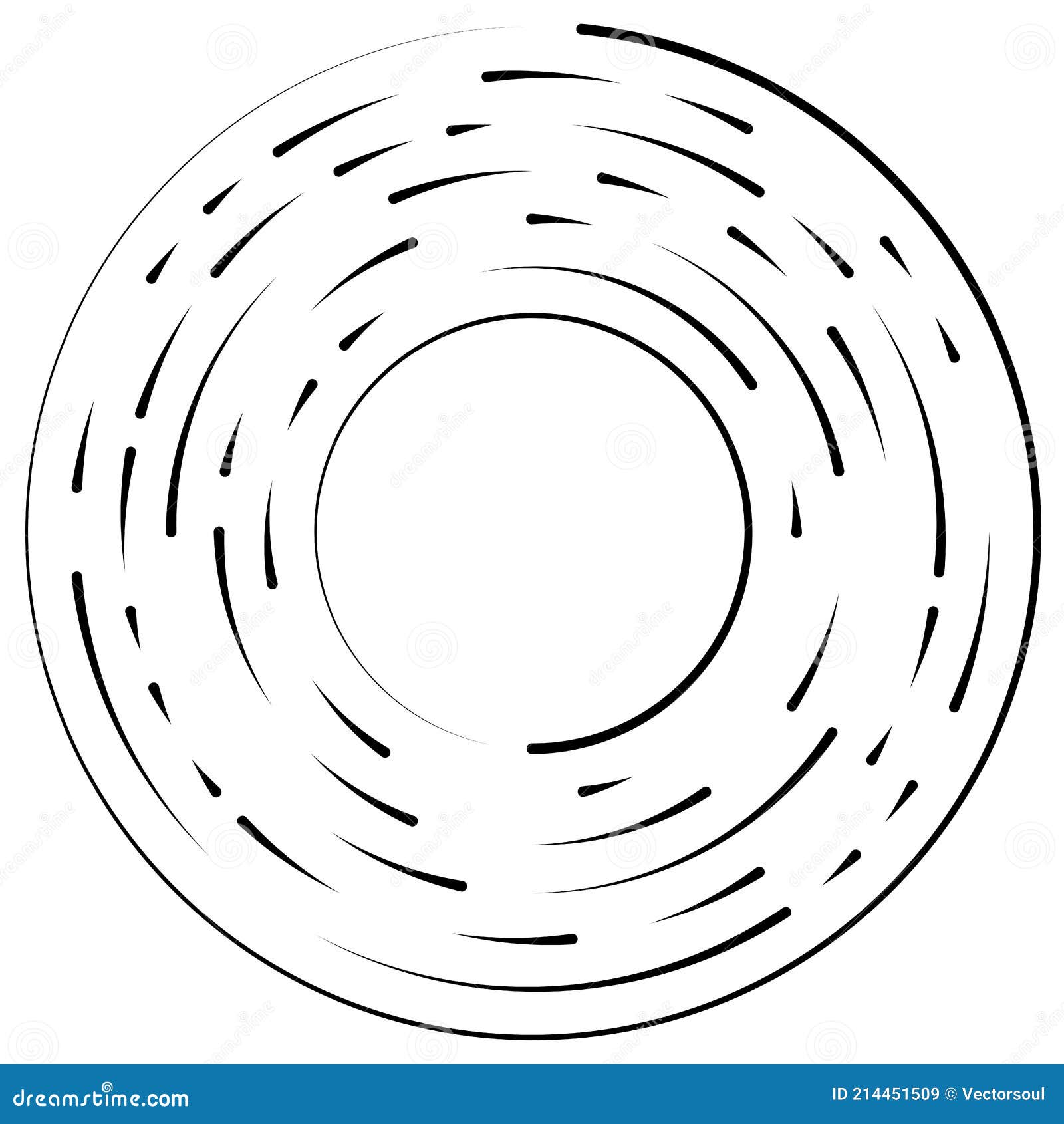 Segmented Circular, Concentric Circle Element Stock Vector ...