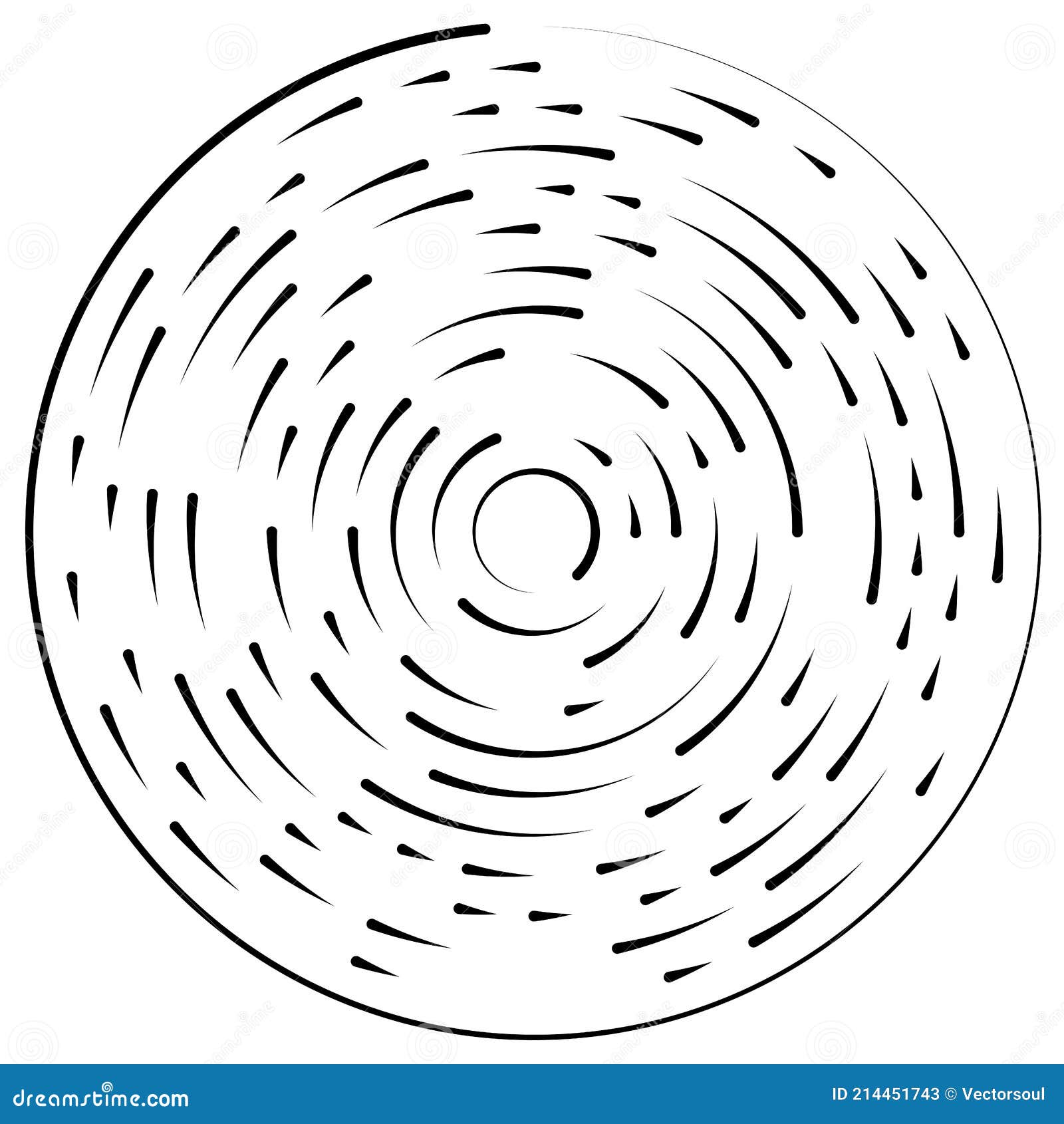 Segmented Circular, Concentric Circle Element Stock Vector ...