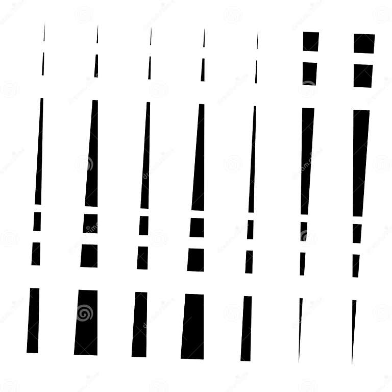 Segmented, Dashed Lines, Stripes Abstract Geometric Pattern. Irregular ...