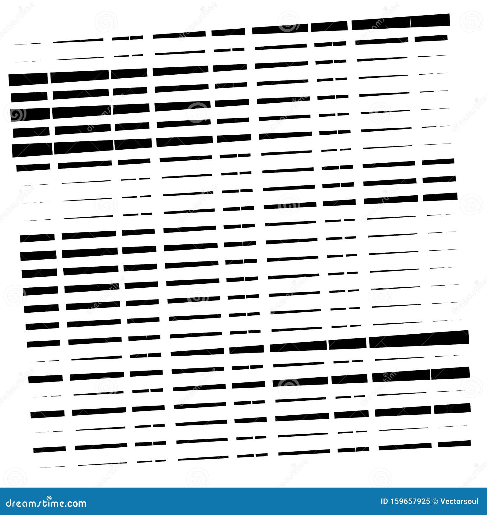 Segmented, Dashed Lines, Stripes Abstract Geometric Pattern. Irregular ...