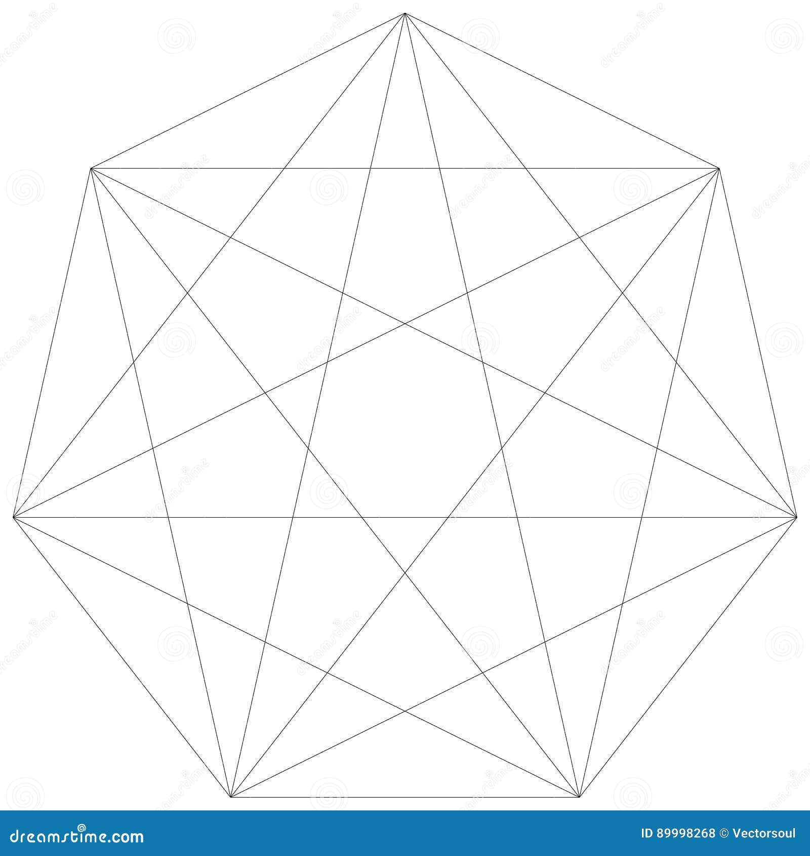 Segmented Element with Grid. Geometrical Shape with Network of L Stock ...