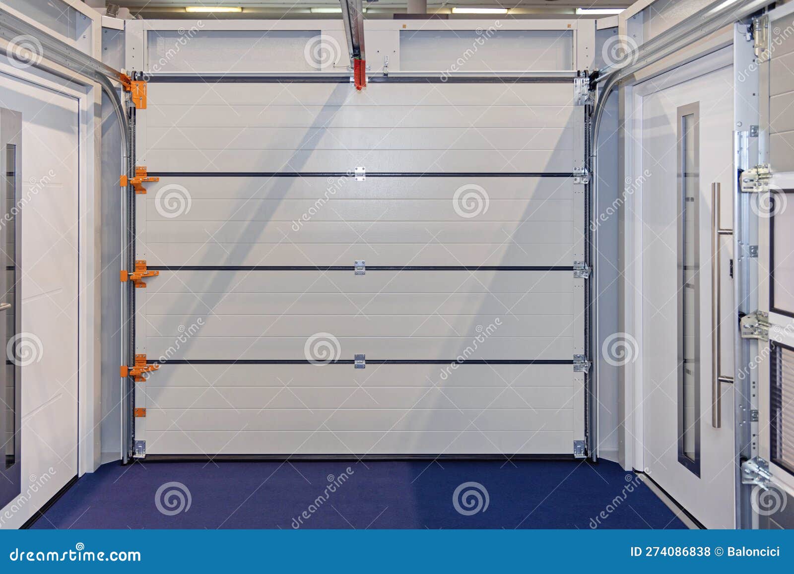 Segmented Garage Doors stock photo. Image of segmented - 274086838
