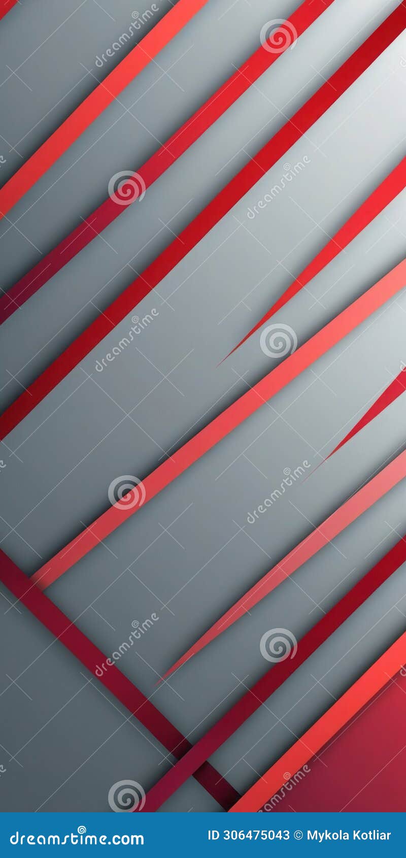 Segmented Shapes in Gray and Crimson Stock Image - Image of abstract ...