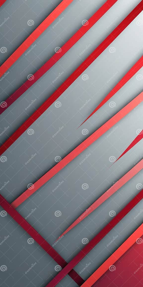 Segmented Shapes in Gray and Crimson Stock Image - Image of abstract ...