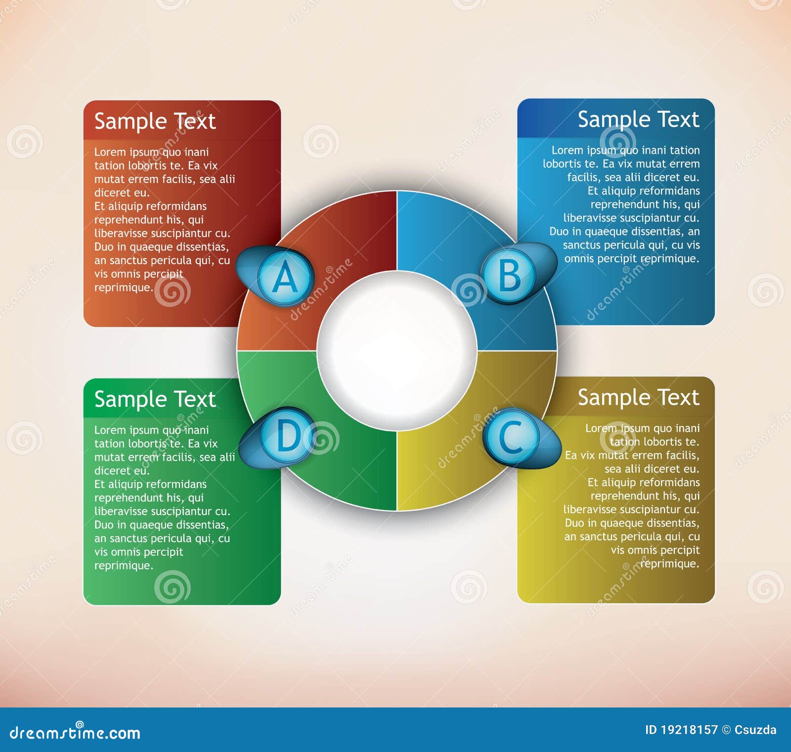Segments stock vector. Illustration of business, title - 19218157