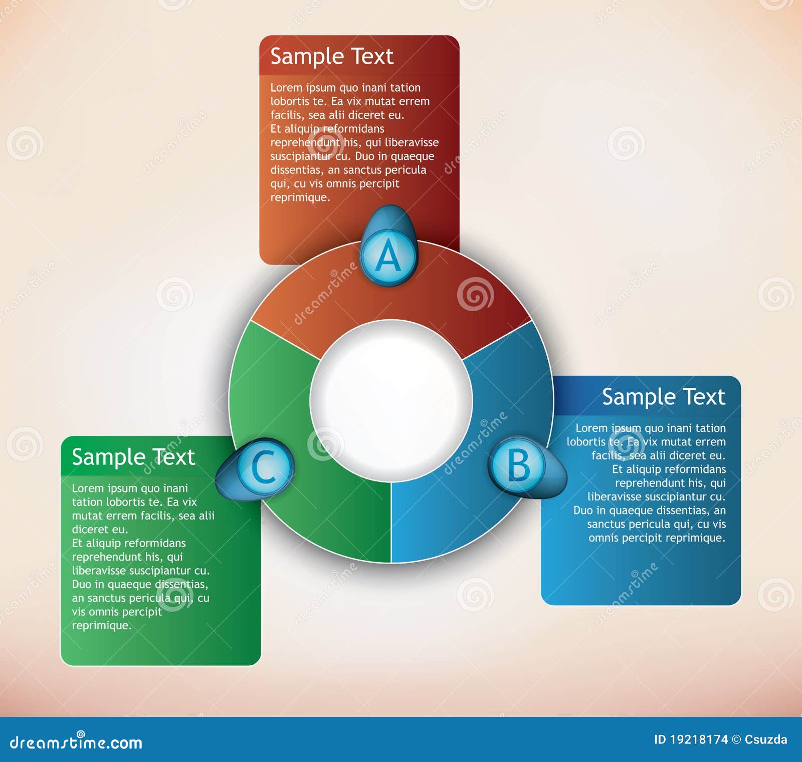 Segments stock vector. Illustration of model, template - 19218174