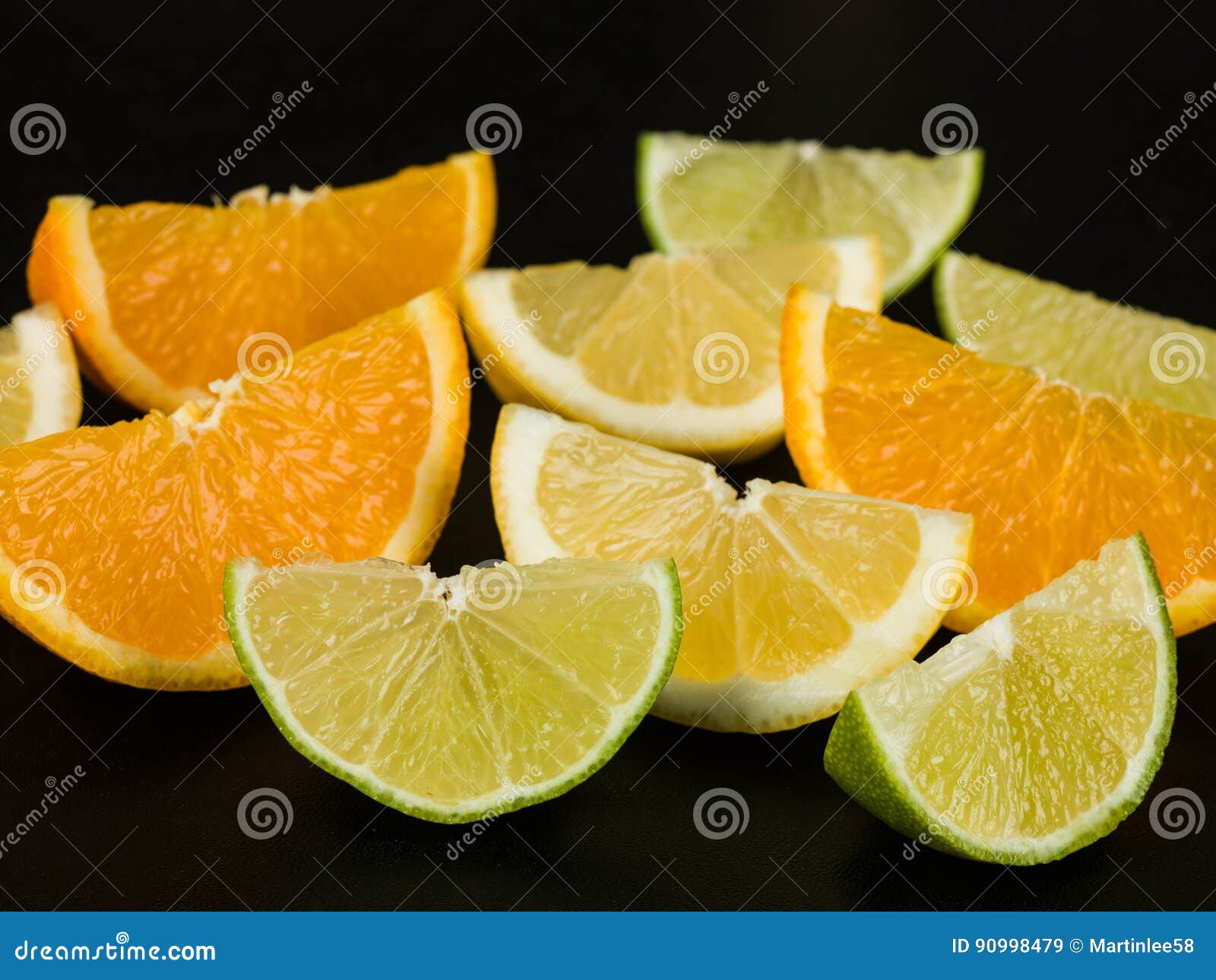 Segments of Oranges Lemons Anf Limes Stock Image - Image of segments ...