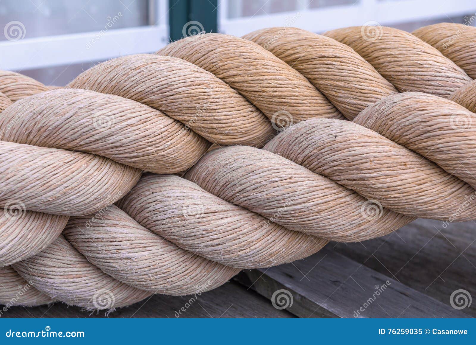 Segments of Raw Old Rope on the Floor Stock Image - Image of strand ...