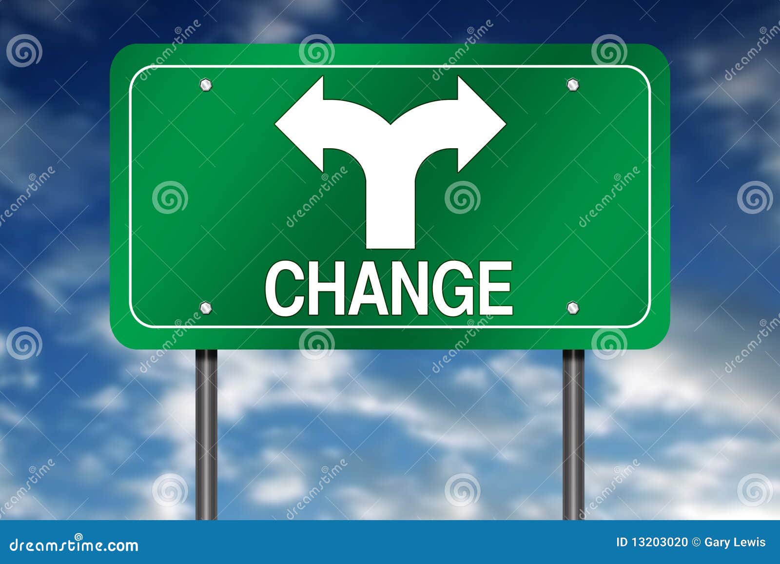 Segnale Di Direzione Cambiante Illustrazione di Stock - Illustrazione ...