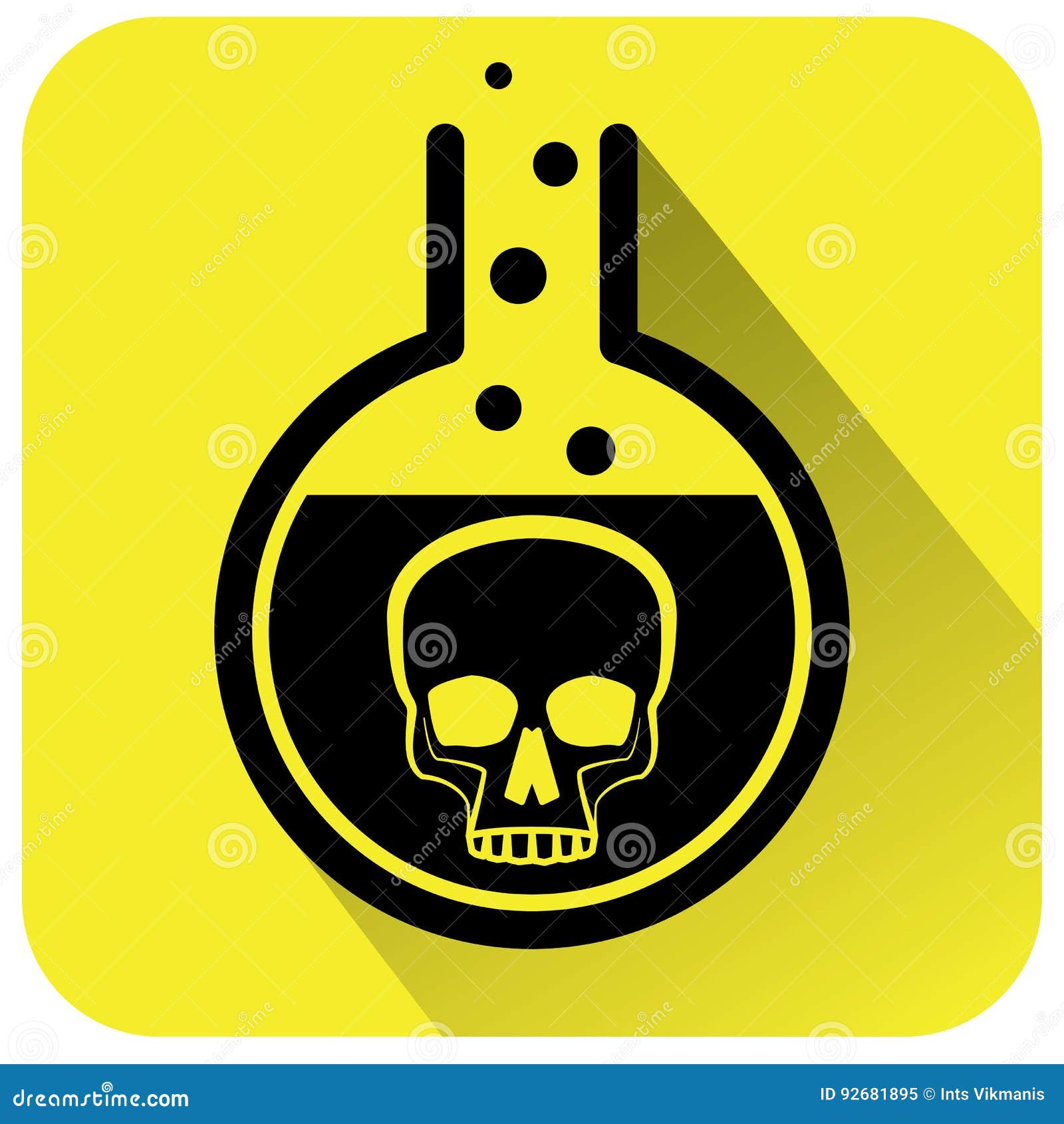 Segnale Di Pericolo Chimico Tossico Illustrazione Vettoriale ...