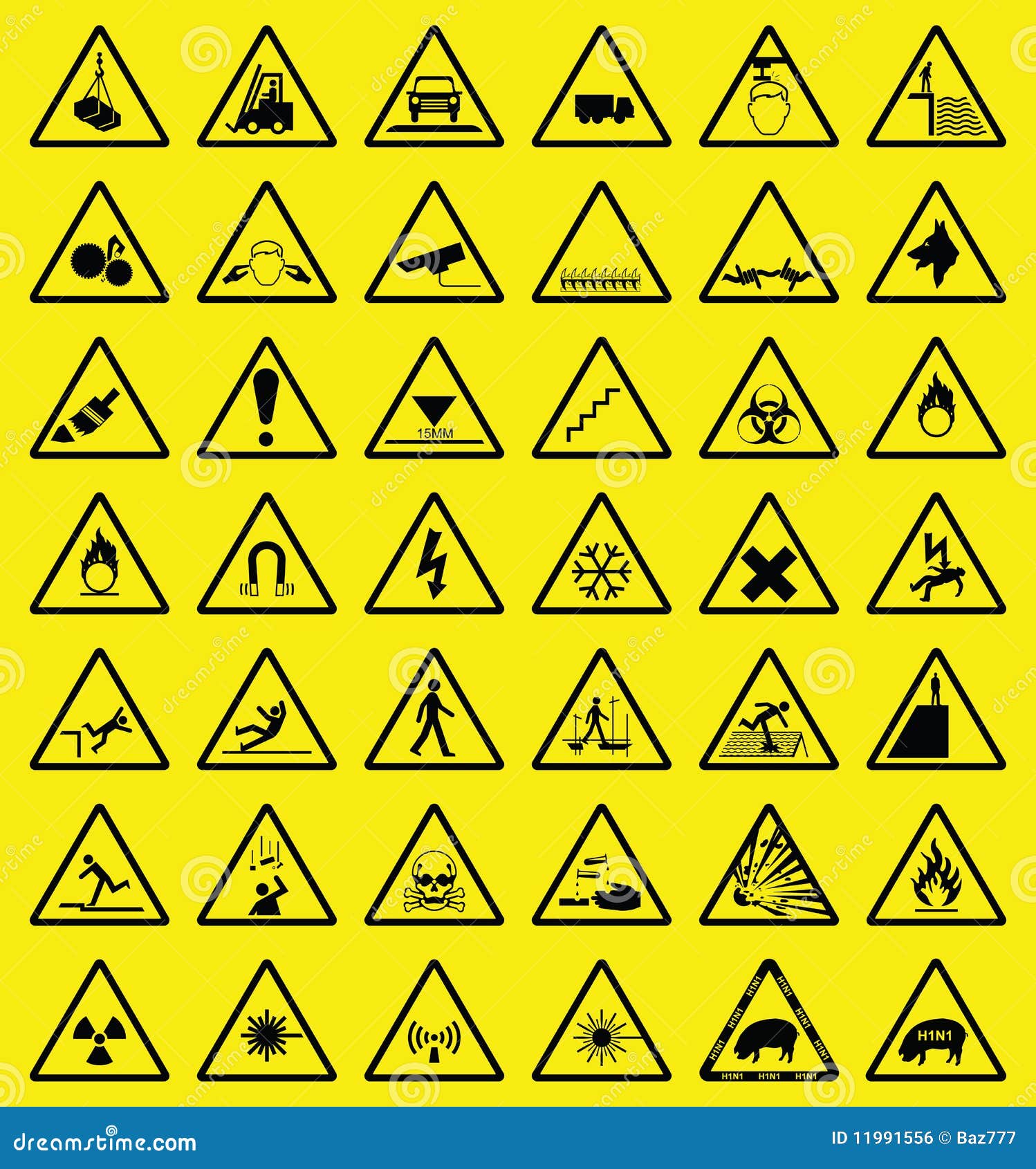 Segnale Di Pericolo Di Rischio Illustrazione Vettoriale - Illustrazione ...