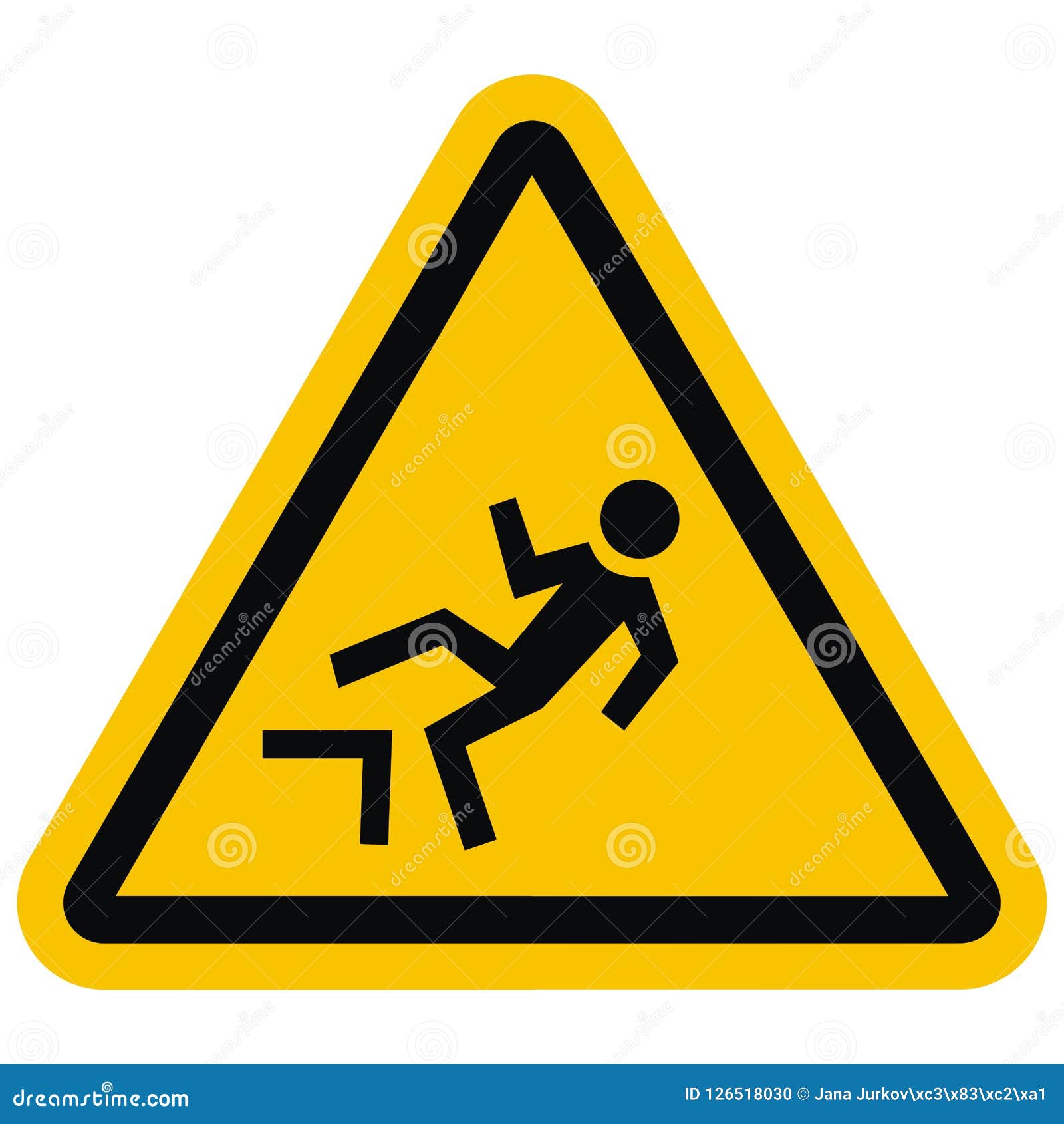 Segnali Di Pericolo Il Pericolo Di Caduta Da Un'altezza Illustrazione ... Segnali Di Pericolo Il Pericolo Di Caduta Da Un'altezza Illustrazione ...