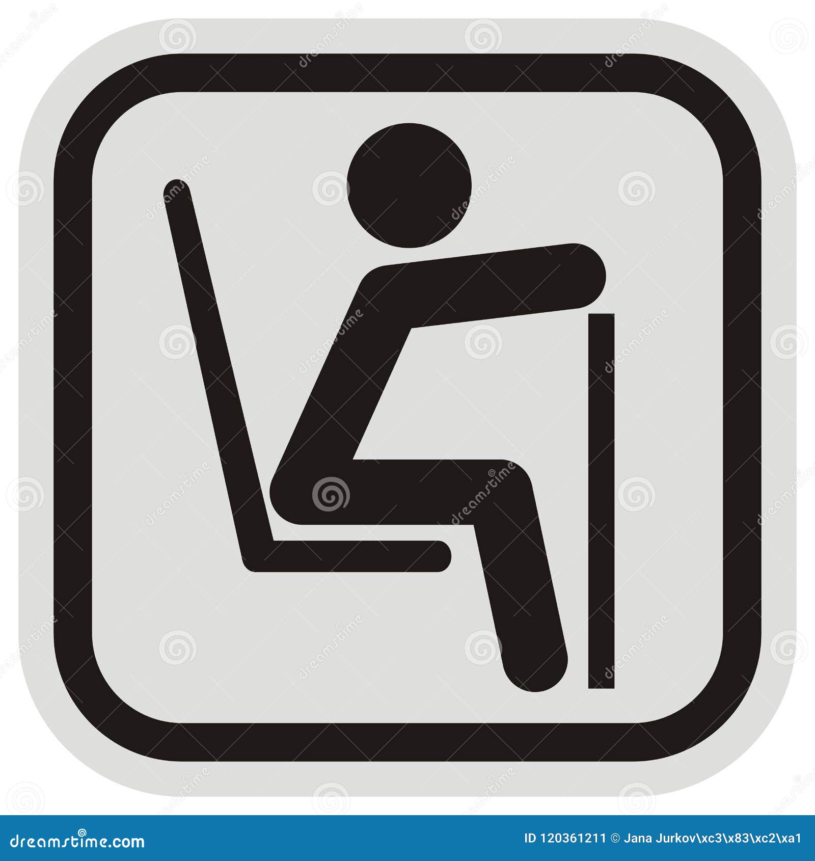 Segnali Stradali, Vecchio O Disabile, Posto Riservato, Illustrazione ...