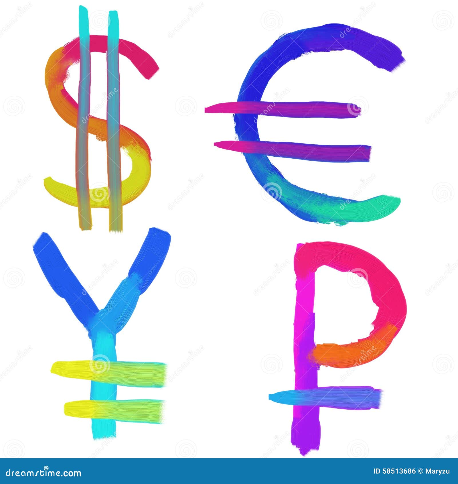 Segni Delle Valute Del Mondo Fotografia Stock - Immagine di vinto ...