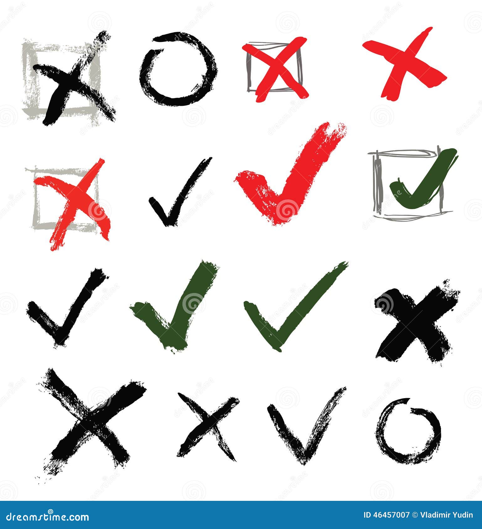 Segni di spunta illustrazione vettoriale. Illustrazione di internet ...